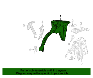 23392750 GM Driver Side Quarter Inner Panel | GM Parts Store