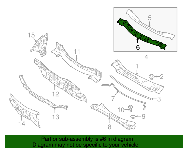 2015-2020 Nissan Murano Front Panel F6312-5AAMA | QuirkParts
