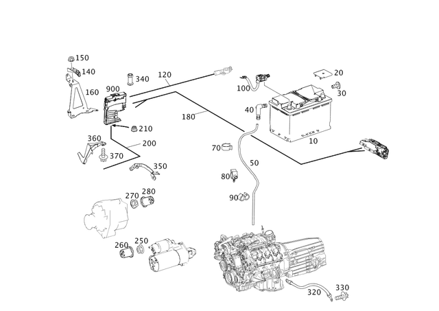 000-905-01-54 - Battery Sensor 2011-2015 Mercedes-Benz | Mercedes-Benz ...