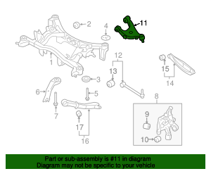 2008-2013 Subaru Forester Upper Control Arm 20252SC010 | Subaru Parts ...
