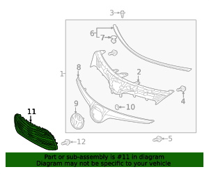 Toyota OEM Lower Grille Part# 53102-07060 | OEM Vehicle Parts