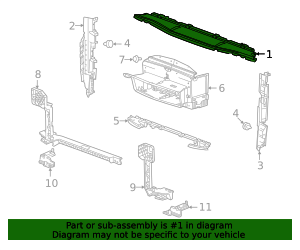 2021-2024 GM Upper Radiator Air Baffle 84252884 GM | GMPartsDirect.com