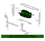 2021-2024 GM Radiator Air Front Lower Baffle 84653466 GM ...