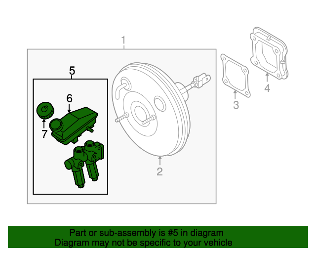 2004-2008 Chevrolet Master Cylinder 93742398 | GM Parts Center