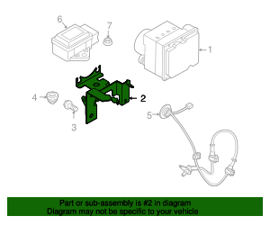 2010-2012 Mazda CX-7 Mount Bracket EH48-43-310 | Florida Mazda Parts