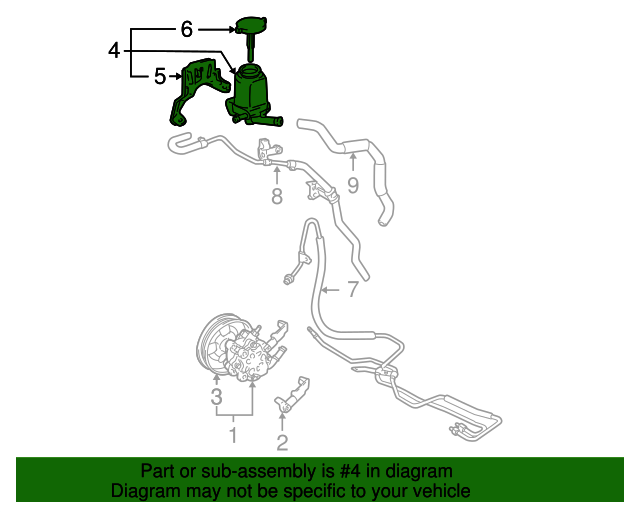 44360-02070 - Reservoir Assembly - 2003-2008 Toyota | OEM Genuine ...