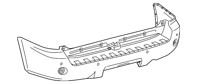 52159-0C910 - Cover Rear Bumper L - 2008-2022 Toyota Sequoia | OEM ...