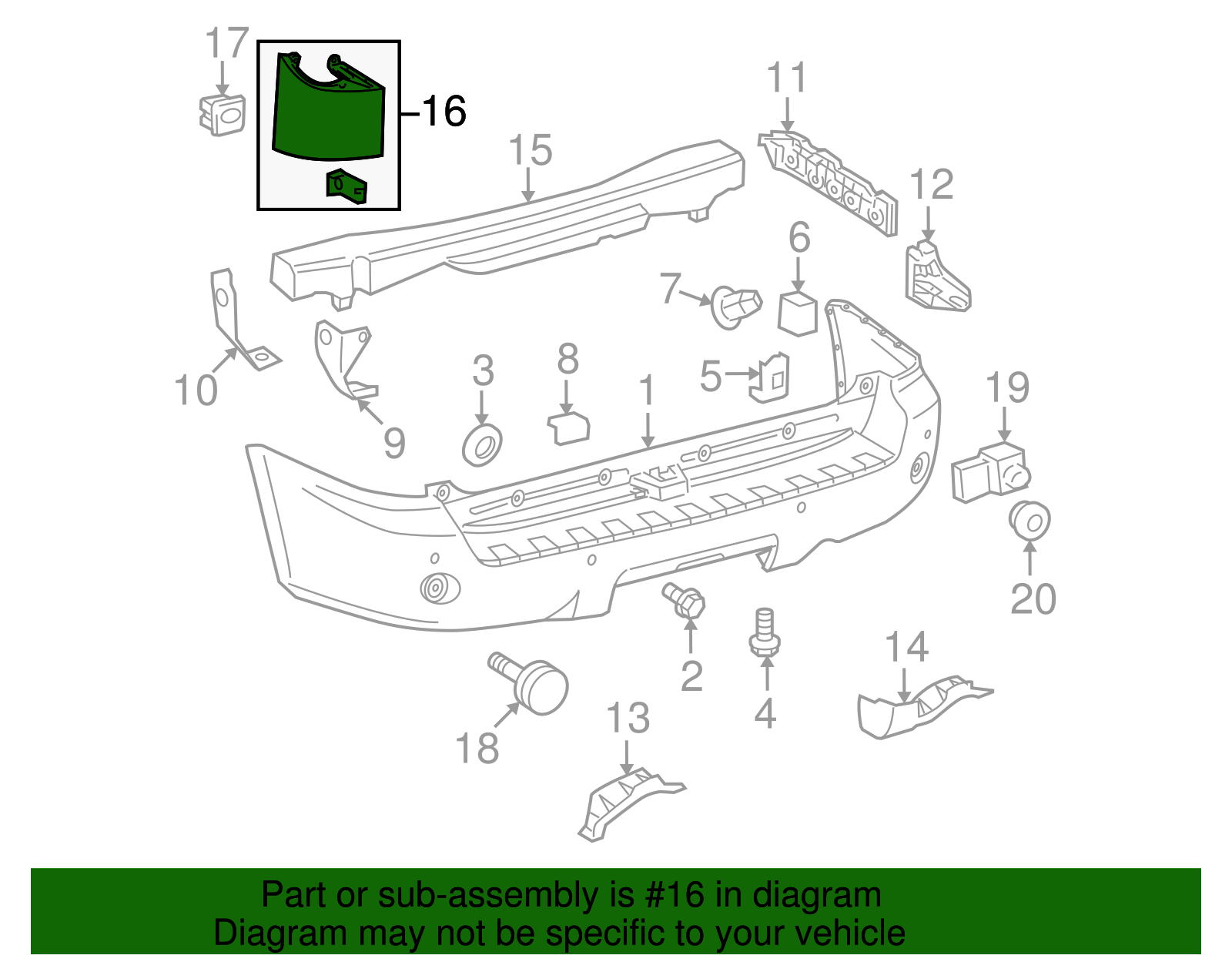 2008-2022 Toyota Sequoia Filler 52505-0C010 | Toyota Parts Center