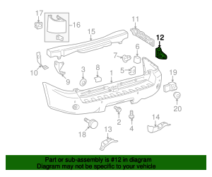 2008-2022 Toyota Sequoia Lower Retainer 52588-0C010 | Toyota Parts