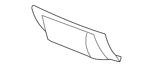 2012-2014 GM Primed Rear Bumper Fascia Trailer Hitch Access Hole Cover ...