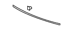 2007-2014 GM Chrome Rear Bumper Fascia Molding 15853598 | GMPartsDirect.com