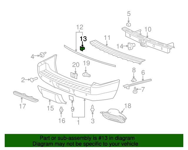 2007-2020 GM Multi-Purpose Clip 11561857 GM | GMPartsDirect.com