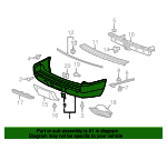 2012-2014 GM Rear Bumper Cover 22756666 GM | GMPartsDirect.com