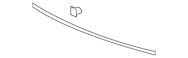 2007-2014 GM Chrome Rear Bumper Fascia Molding 15853598 | GMPartsDirect.com