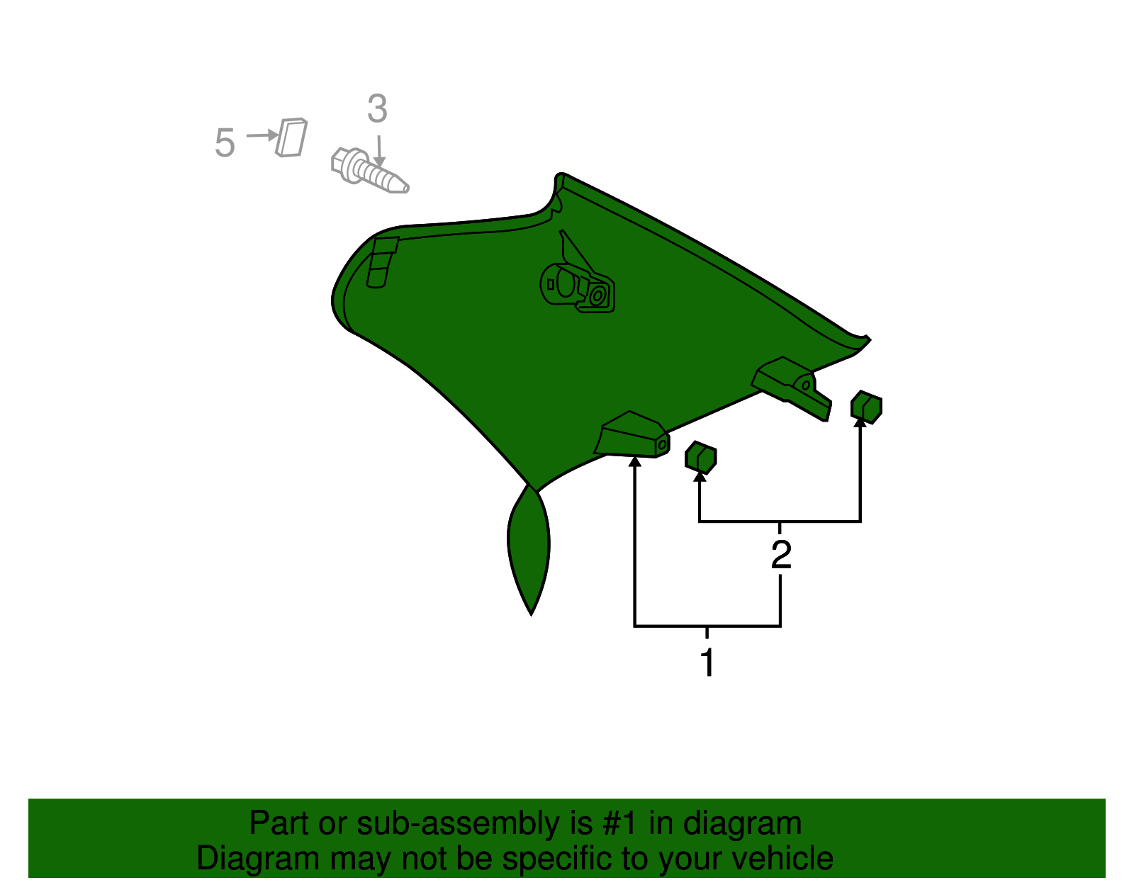 Genuine C-Pillar Trim for 2003-2006 Saab 9-3 | Part# 12785379 | Over 30 ...