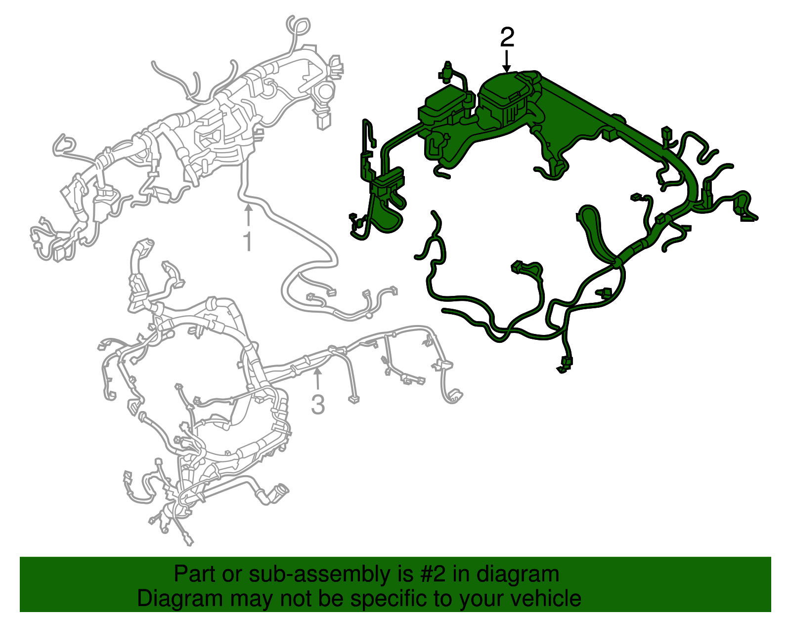 2016-2017 Nissan Wire Harness 24012-EZ01C | Bill Kay Nissan Parts
