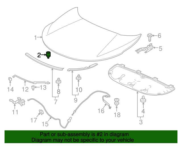OEM 2017-2024 Honda Overslam Bumper 74175-TLA-A01 | Honda Automotive Parts
