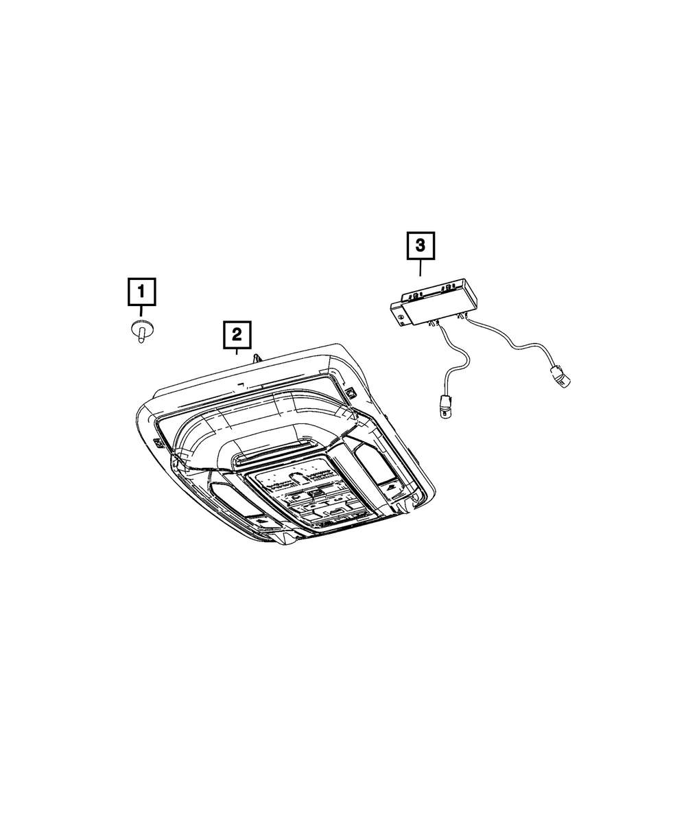 2024 Dodge Charger Daytona Overhead Console 7KM971X7AD | My Mopar Parts