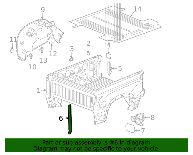 2020-2024 GM Air Deflector 85638764 GM | GMPartsDirect.com