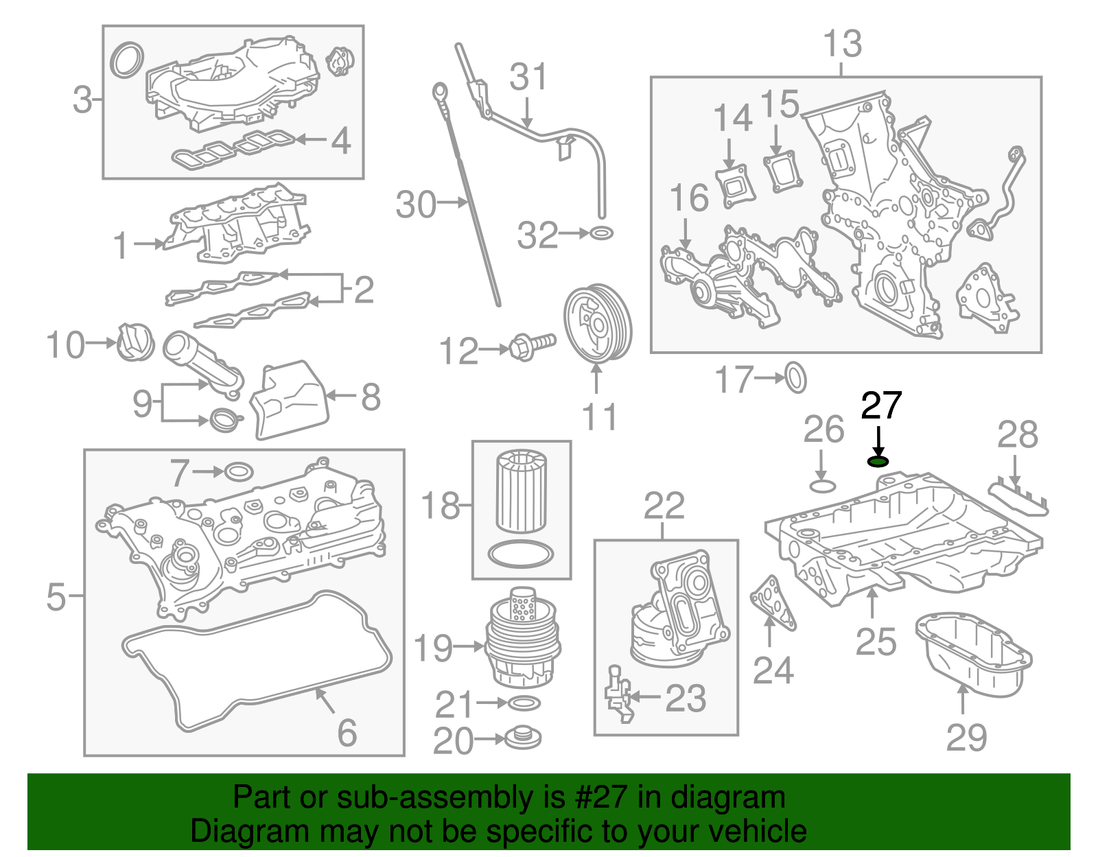 12151-0P010 - Engine Oil Pan Gasket 2005-2024 Toyota | Longo Toyota Parts