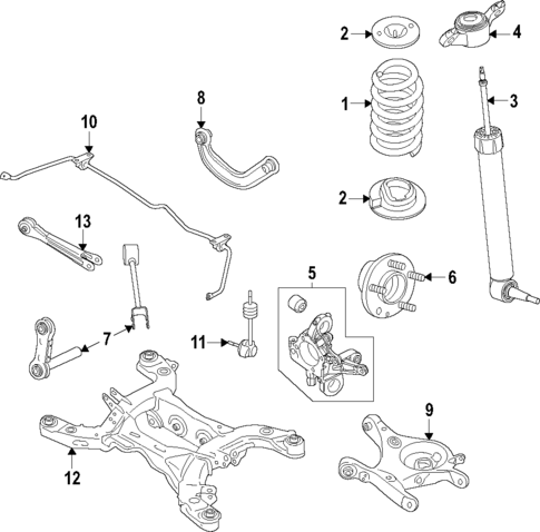Rear Suspension for 2021 Ford Explorer | OEM Parts Online