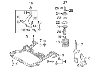 28313AG030 - Steering Knuckle 2005-2014 Subaru | Subaru Parts Warehouse
