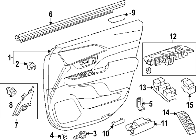 2024 Toyota Grand Highlander Belt Weather-Strip 68172-0E140 | Toyota ...