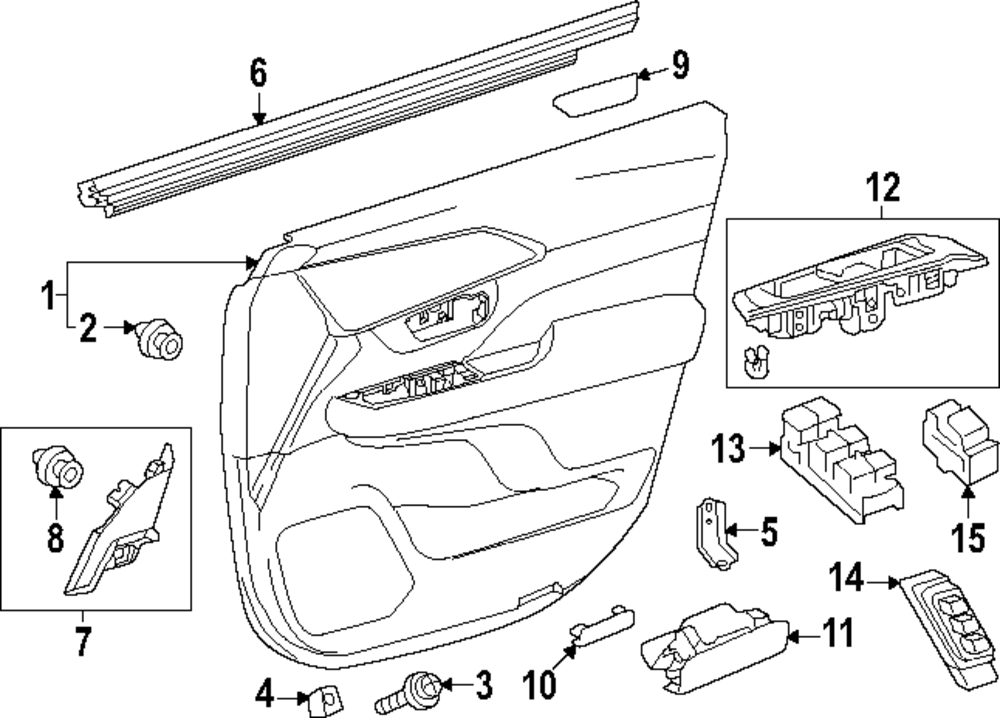 2024-2025 Toyota Grand Highlander Window Switch 84040-0E080 | Toyota ...