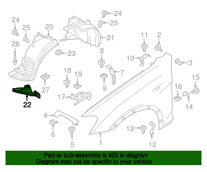 51-62-7-354-678 - Pressure lip front right 2015-2018 BMW X4 ...