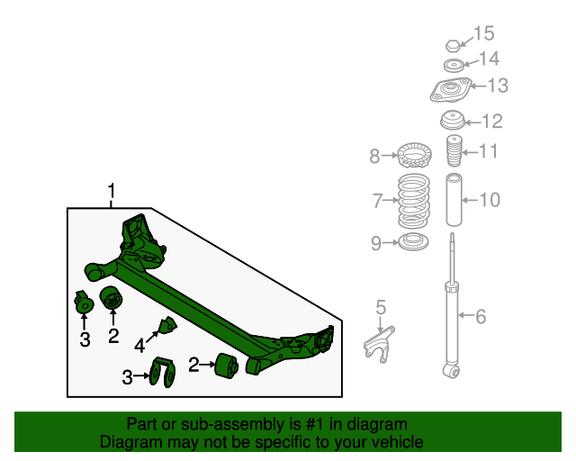 55100-1G200 - Axle Beam 2006-2011 Kia | Kia.Parts Store