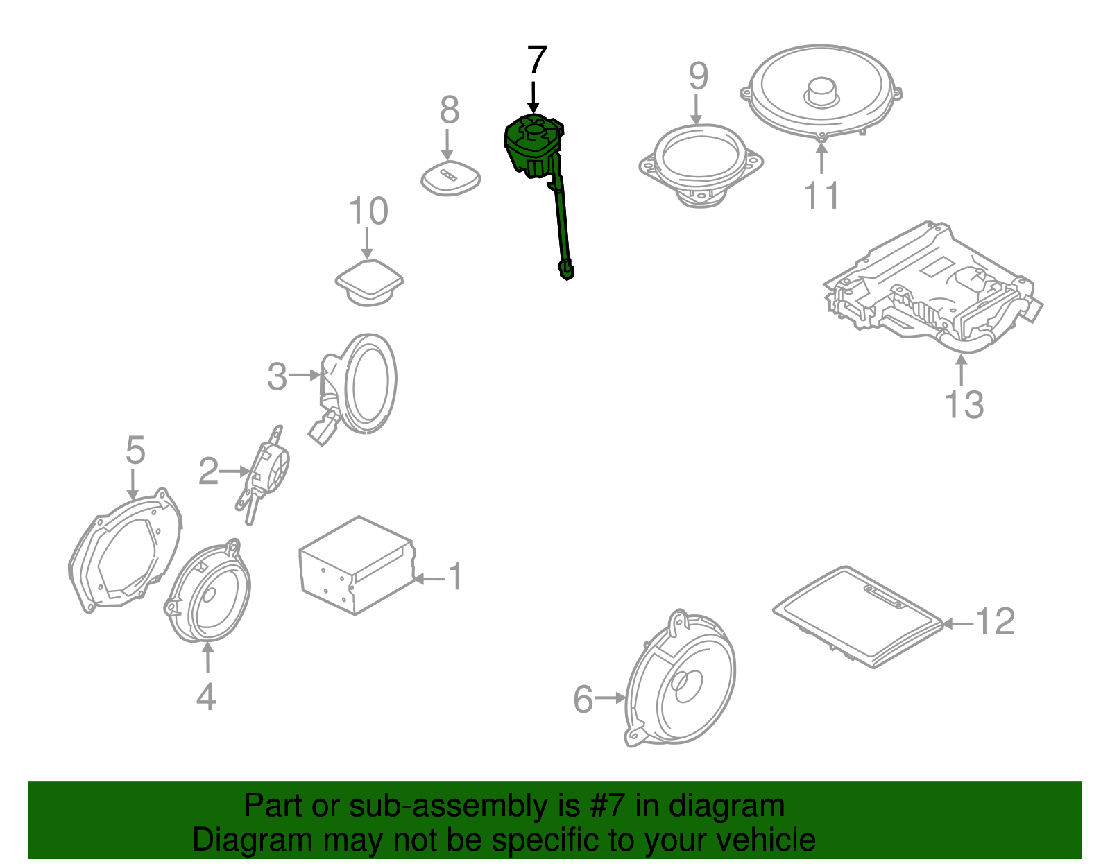 28173-EH10A - Speaker 2009-2019 Infiniti | AutoNation Parts
