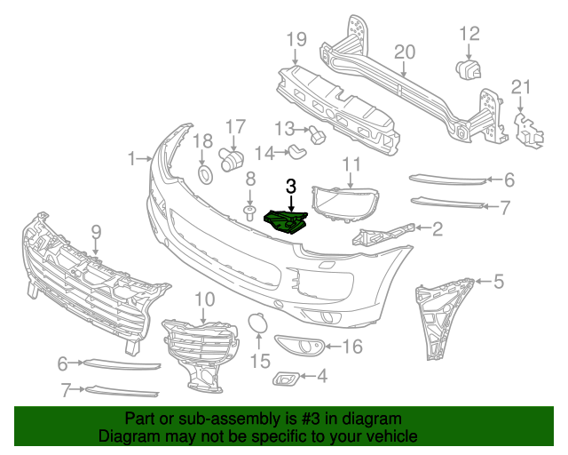 2015-2018 Porsche Cayenne Brake Air Duct 958-505-245-10 | Porsche Marin