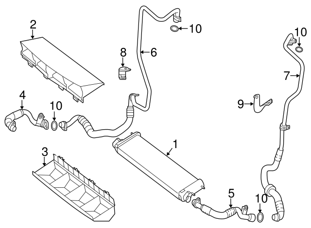 166-500-07-88 - Oil Line 2012-2016 Mercedes-Benz | Mercedes-Benz USA Parts