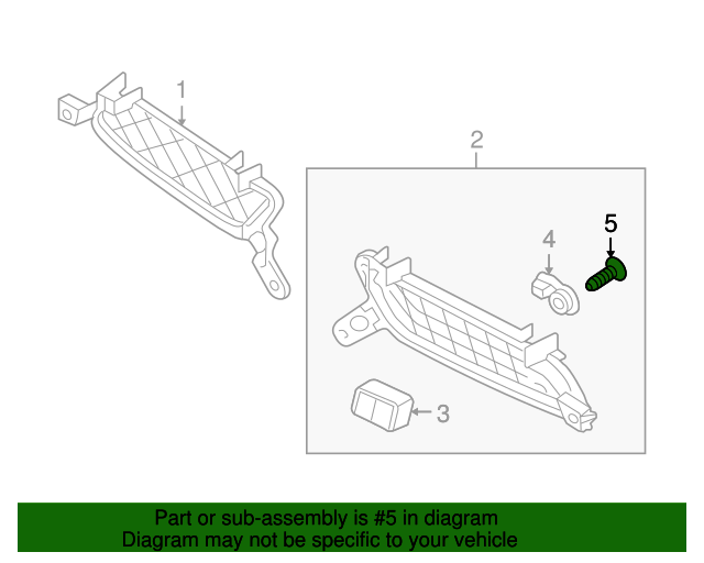 1994-2015 Mitsubishi Emblem Screw MF453016 | Auto Parts