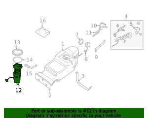 17040-9BT0A - Fuel Pump - 2020-2021 Nissan Frontier | Nissan OEM Parts ...