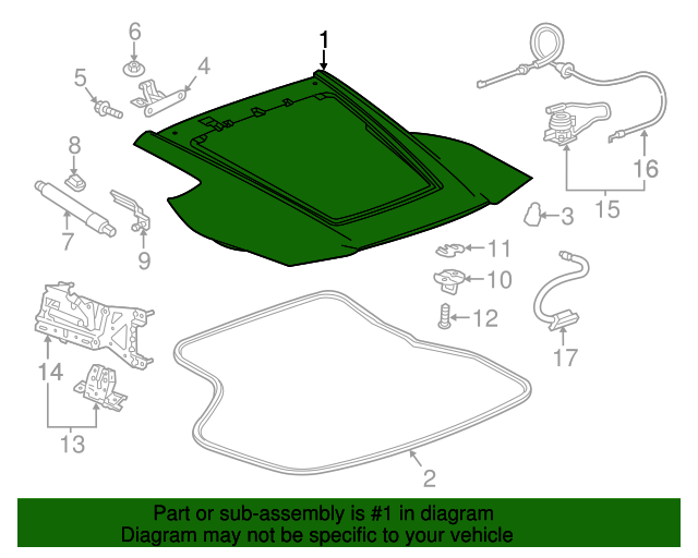 84558629 GM Lift Gate | GM Parts Store