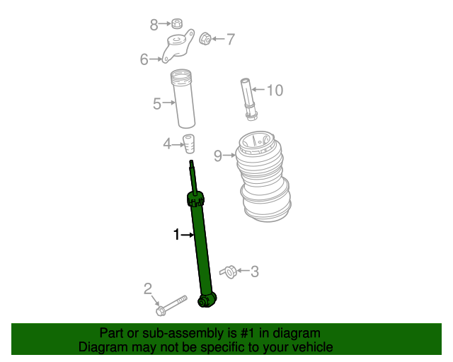 2018-2020 Land Rover Range Rover Velar Shock Absorber LR109360 | OEM ...