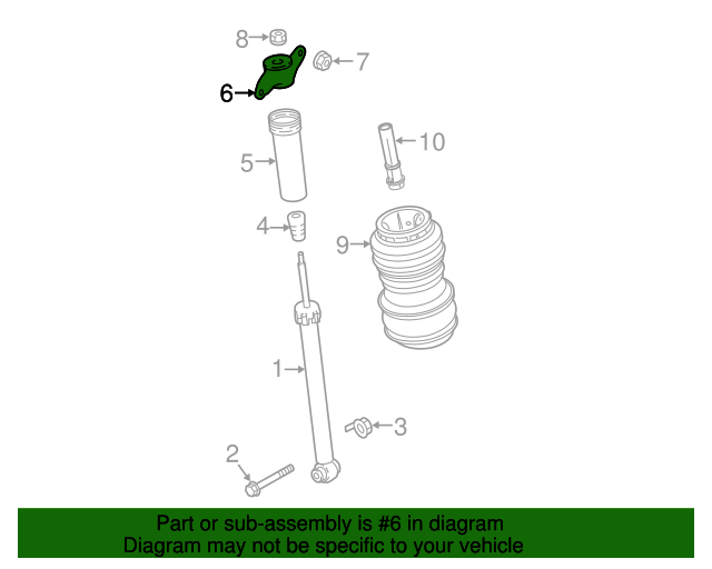 2018-2020 Land Rover Range Rover Velar Shock Mount LR090666 | OEM Parts ...