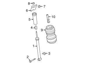 2018-2020 Land Rover Range Rover Velar Shock Mount LR090666 | OEM Parts ...