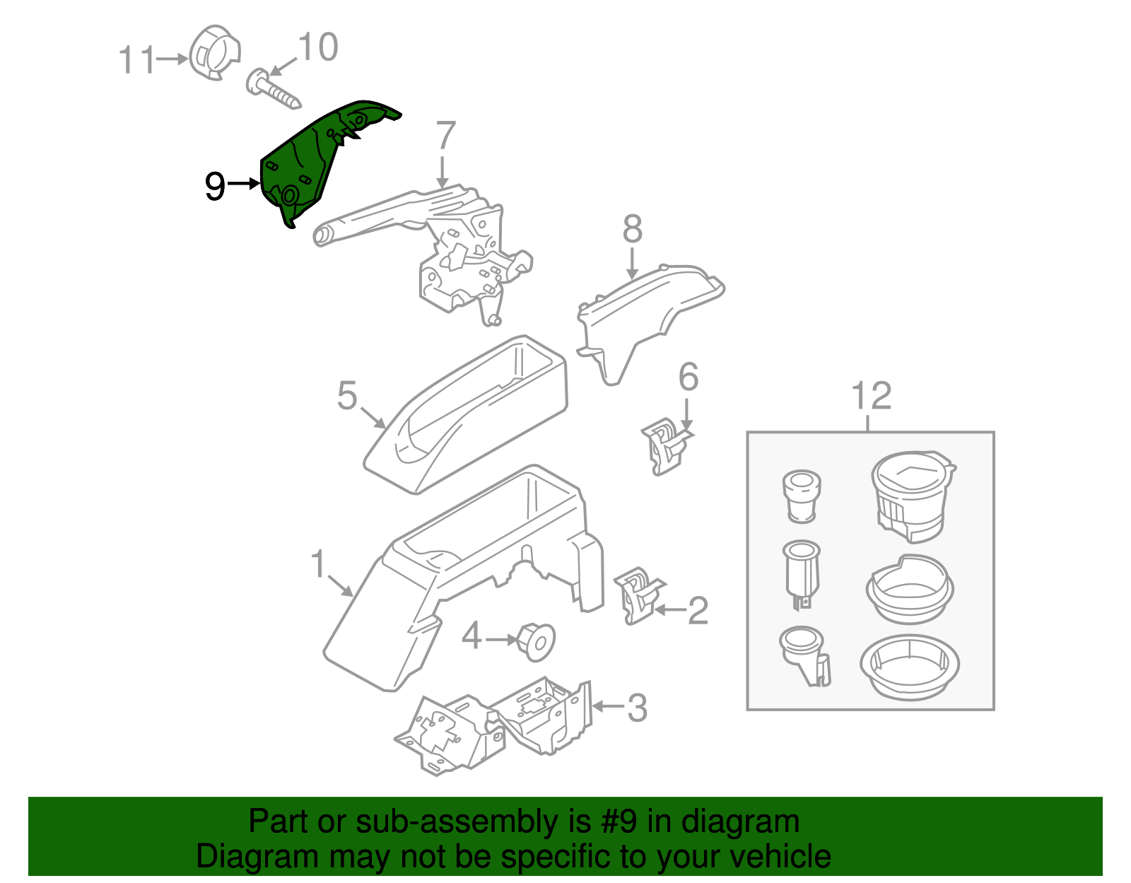 BK2Z-6104567-AA - Handle Cover 2015-2017 Ford | Big 3 Auto Parts
