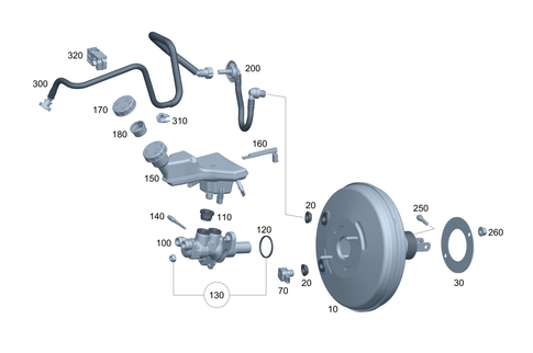 Brake Booster for 2020 Mercedes-Benz GLB 250 | Mercedes-Benz USA Parts