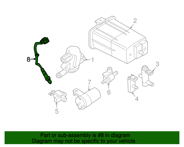 22693-ZX70A - Oxygen Sensor 2010-2015 Nissan | Nissan Parts ...