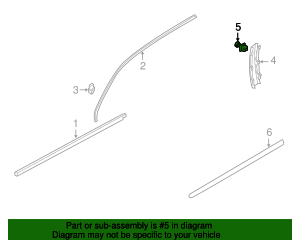 2012-2021 Volkswagen Passat Applique Rivet 6R0-839-829-C | OEM Parts Online