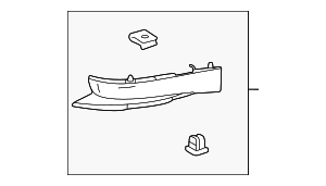 52512-0E010 - Bumper Filler - 2021-2024 Toyota Highlander | OEM Genuine ...