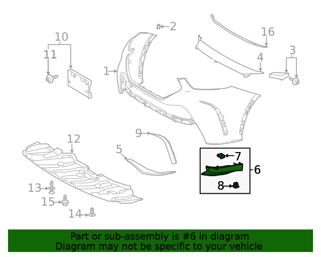 52512-0E010 - Bumper Filler 2021-2023 Toyota Highlander | Ourisman ...