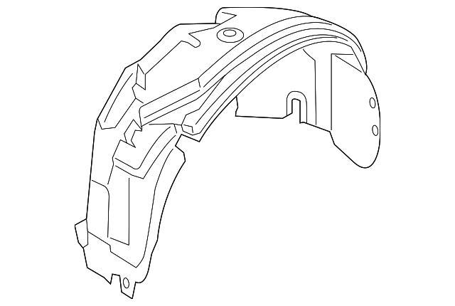Ford HS7Z-16102-E - Fender Liner - 2017-2020 Ford Fusion | OEM Ford Part