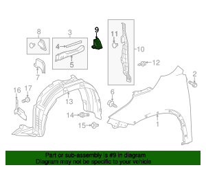 2014-2019 Toyota Highlander Seal 53868-0E010 | Toyota Parts Center