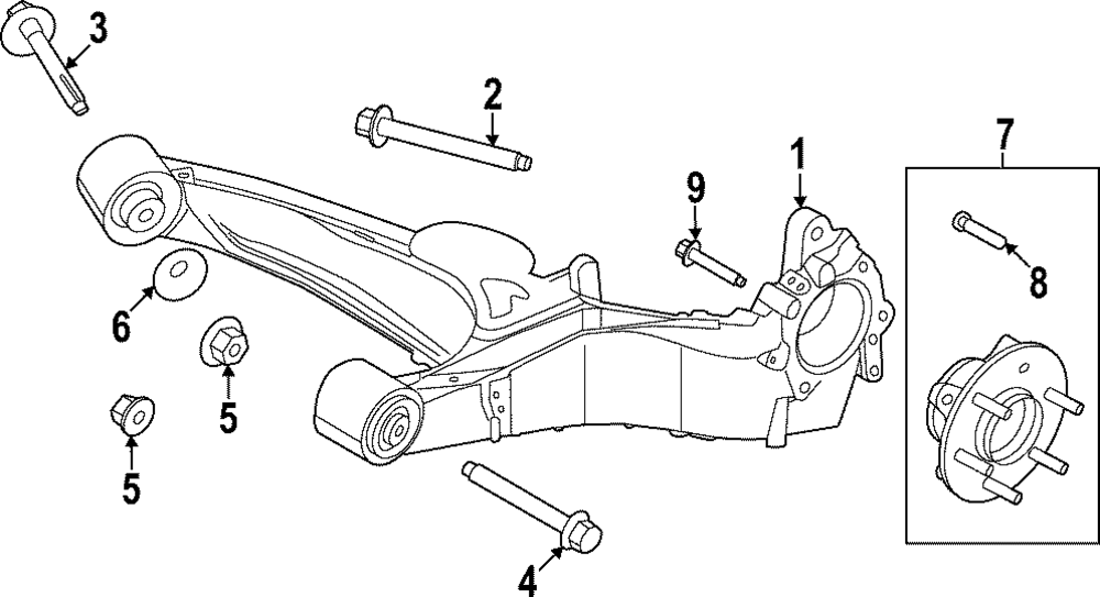 2022-2024 Ford F-150 Lightning Wheel Bearing And Hub Assembly ML3Z-1109 ...
