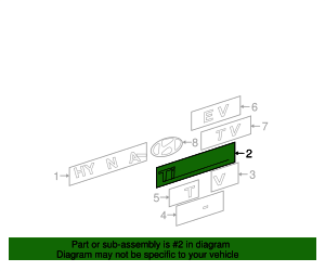 2007-2008 Hyundai Tiburon Nameplate 86310-2C710 | OEM Parts Online