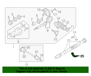 2016-2017 Infiniti QX50 Drive Shaft Assembly Lower Bracket 37511-EH001 ...